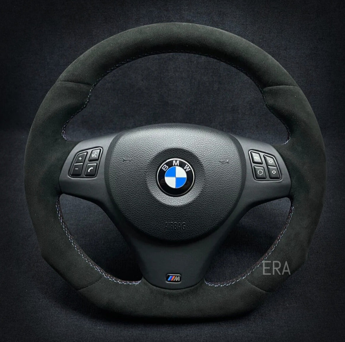 BMW E90 E92 E82 E84 M SPORT CUSTOM MADE SHAPED GRIP STEERING WHEEL ...