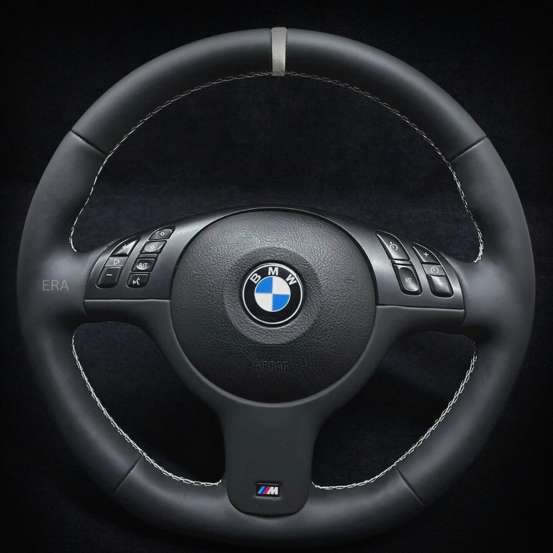 BMW CUSTOM SHAPE NAPPA LEATHER STEERING WHEEL M SPORT | E46 E39 M3 M5 ...